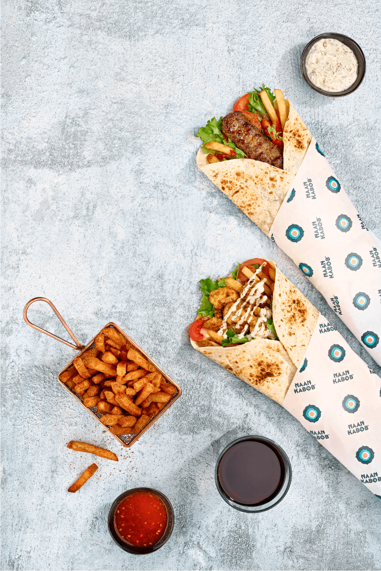 New Afghan Kabob Rolls | Fresh Wraps at Naan Kabob